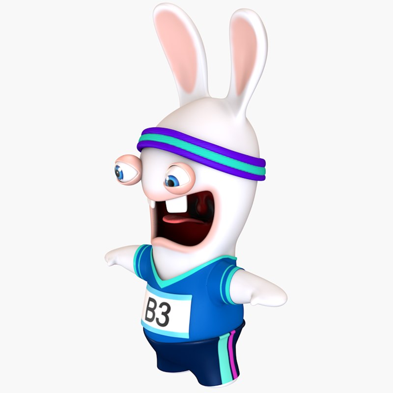 Raving rabbids crazy lapins 3D model - TurboSquid 1361963