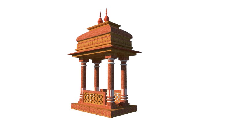3D indian chatri - TurboSquid 1361994