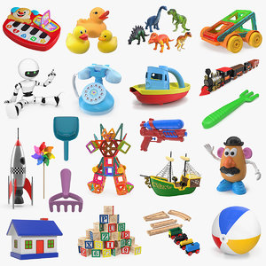 Toy Train 3D Models for Download | TurboSquid