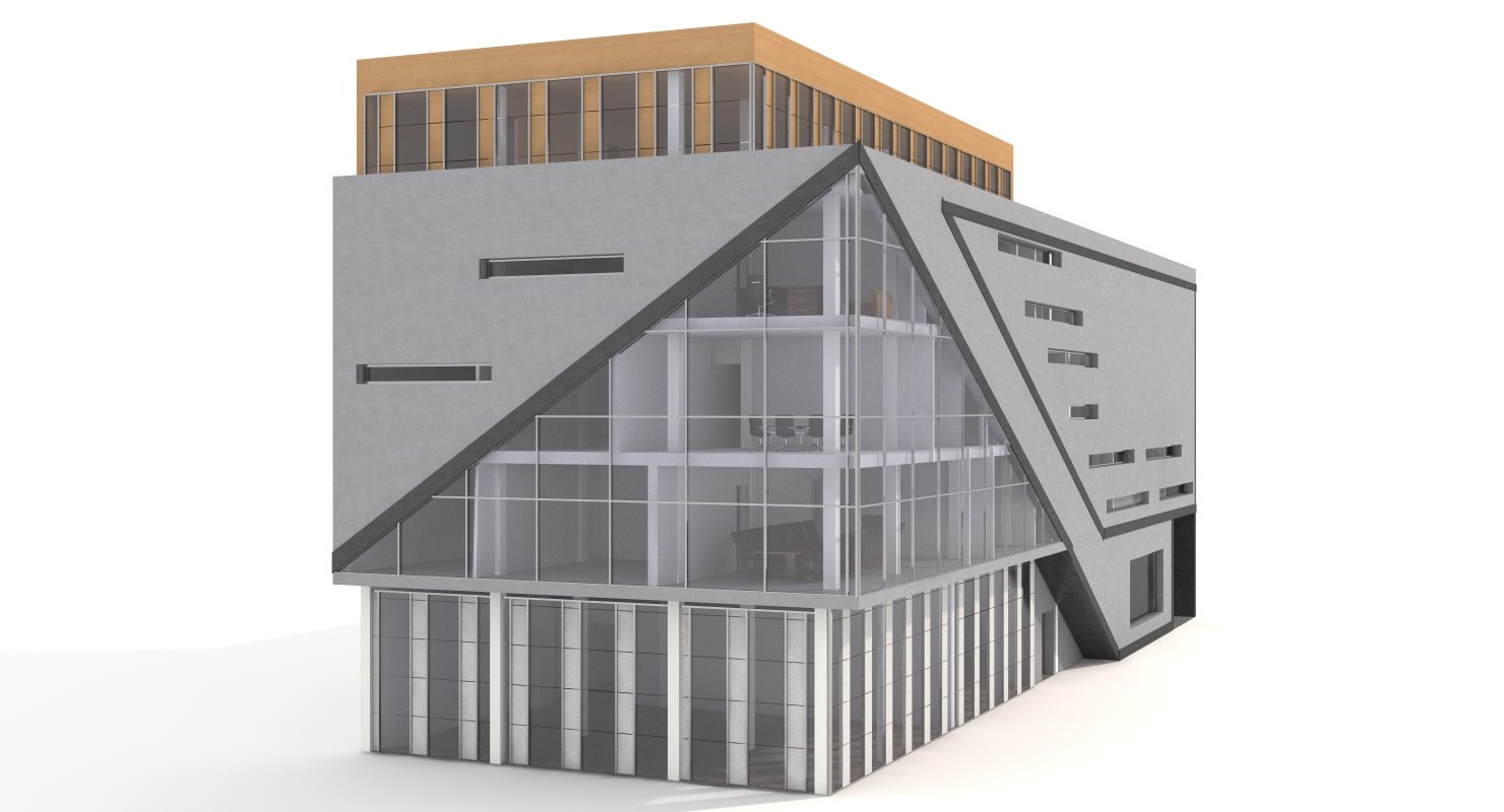 Office Building Model Turbosquid 1362088