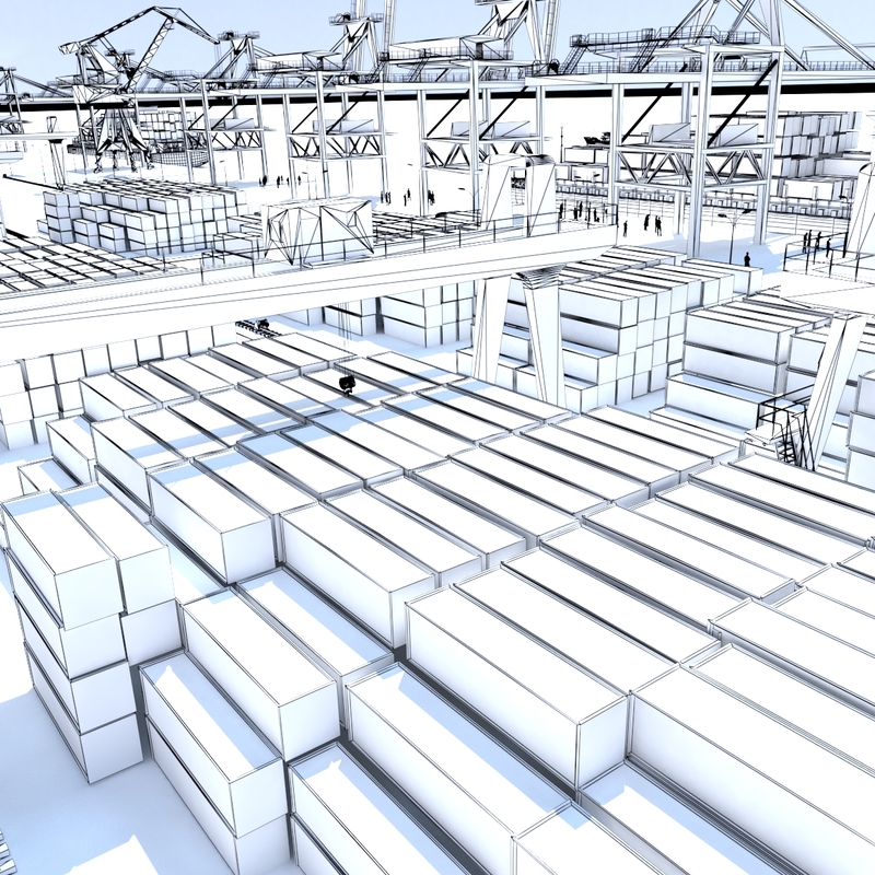 Port 3D model - TurboSquid 1362062