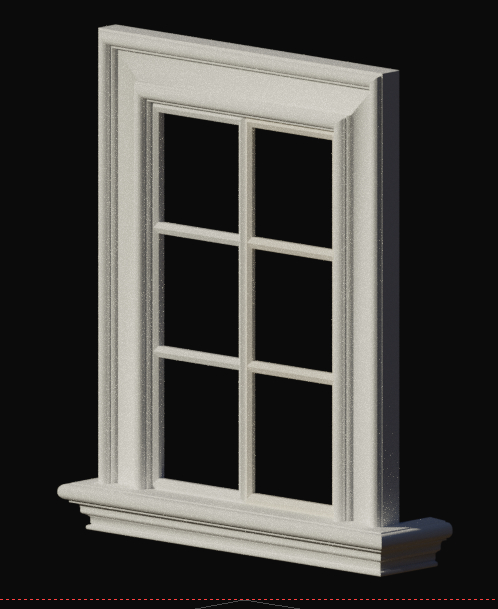 window exterior home 3d model