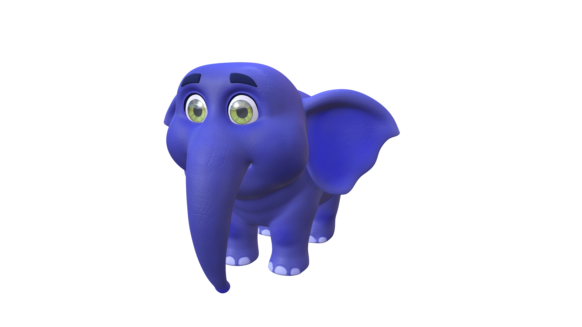 Cartoon elephant model - TurboSquid 1362334
