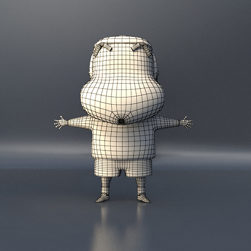 蜡笔小新3D模型 - TurboSquid 1362422