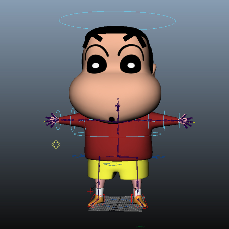 蜡笔小新3D模型 - TurboSquid 1362422