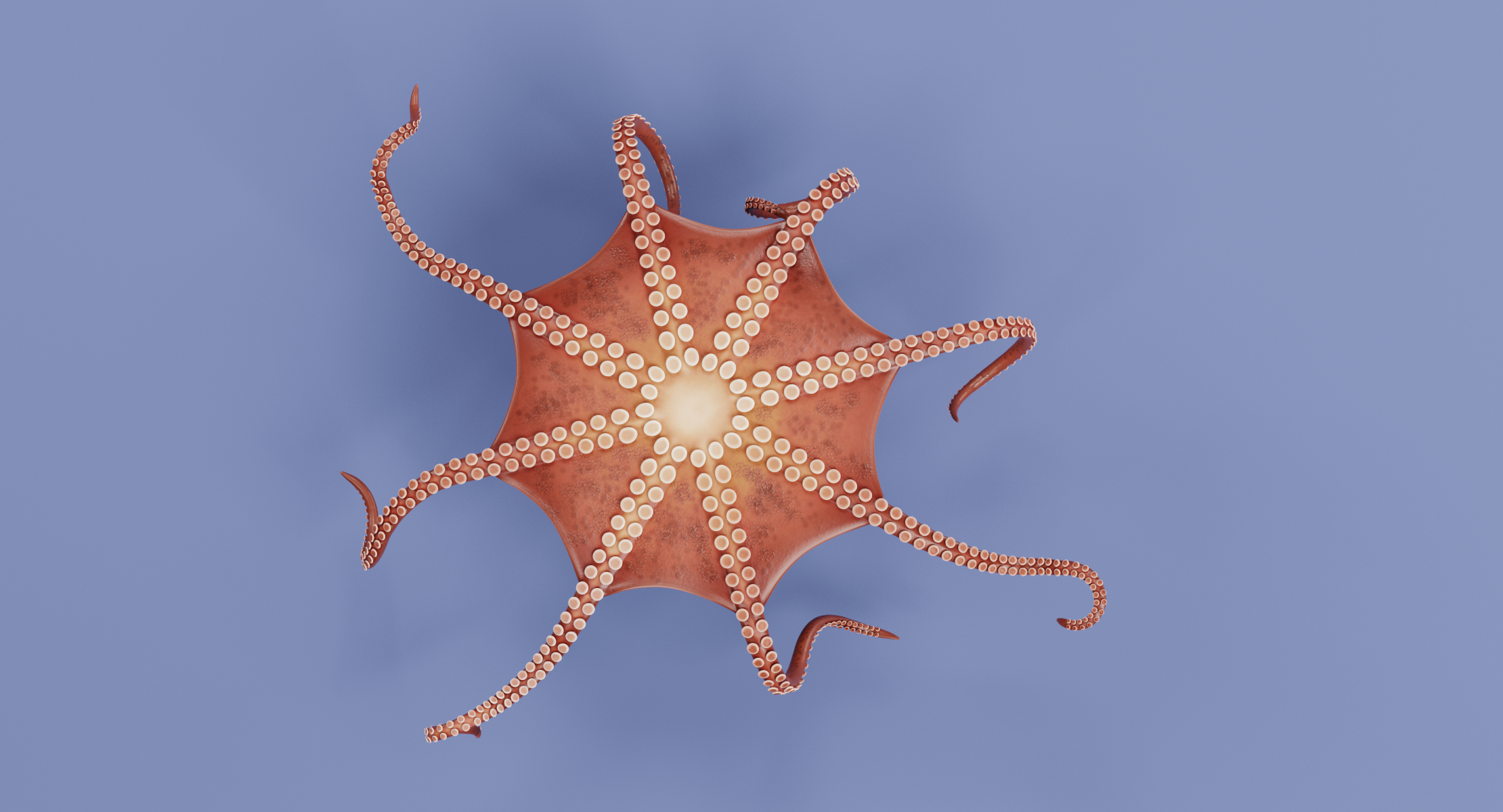 3D model giant pacific octopus rigged - TurboSquid 1362453