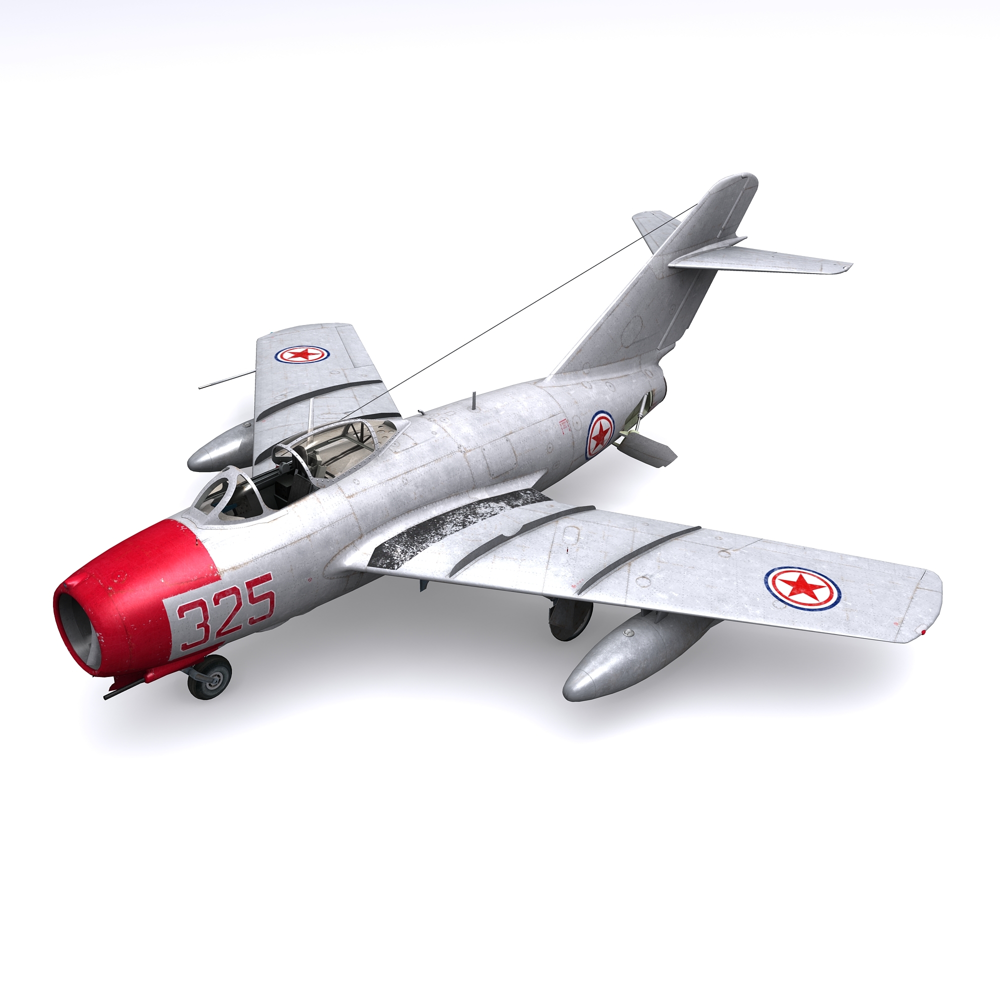 Mig-15 jet fighters pepelyaev 3D model - TurboSquid 1362442