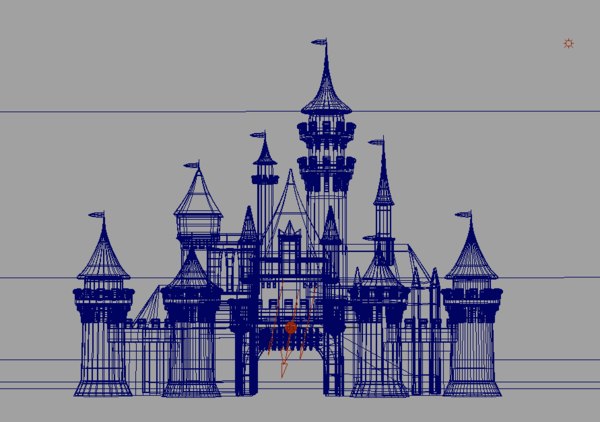 Disney cinderella castle model - TurboSquid 1362575