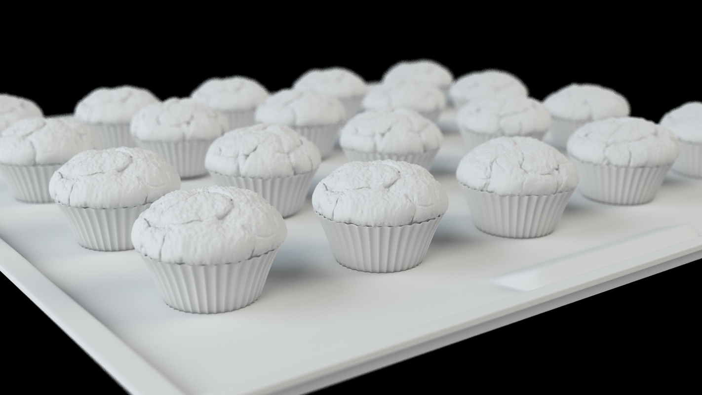 3D muffins animation - TurboSquid 1362630