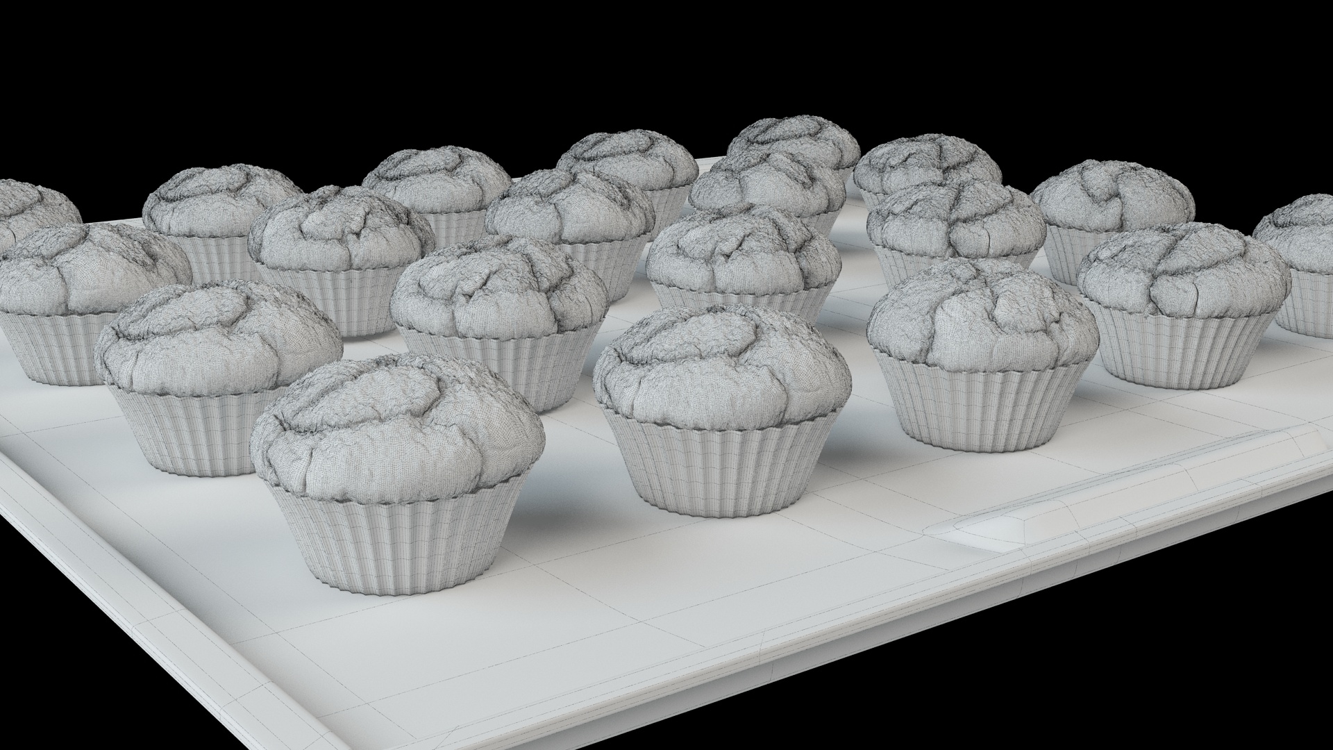 3D muffins animation - TurboSquid 1362630