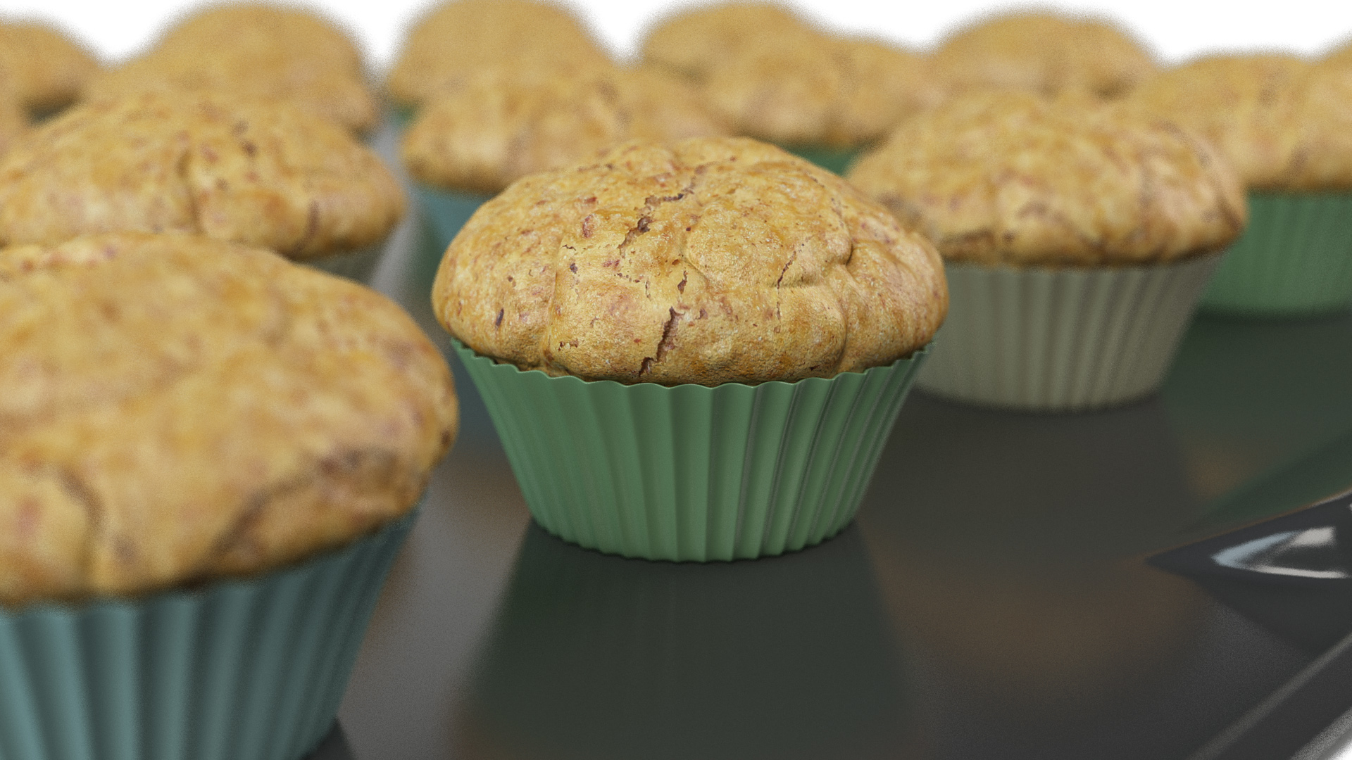 Muffins bake animation 3D model - TurboSquid 1362619