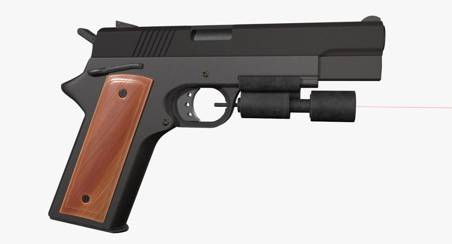 3D handgun laser sight - TurboSquid 1362621