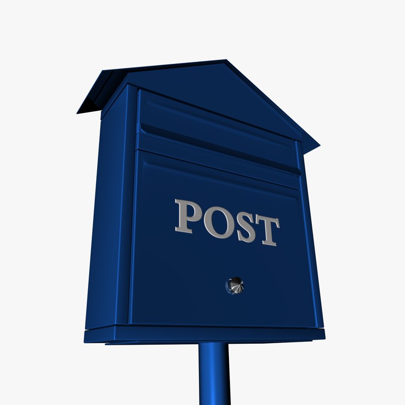 3D post box - TurboSquid 1362611