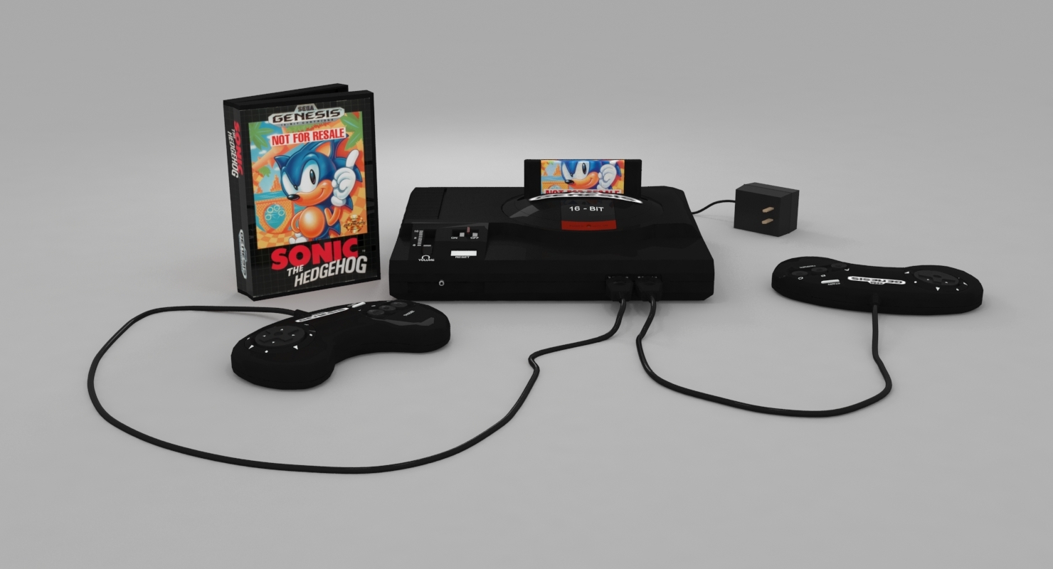 Sega genesis 3D model - TurboSquid 1362721