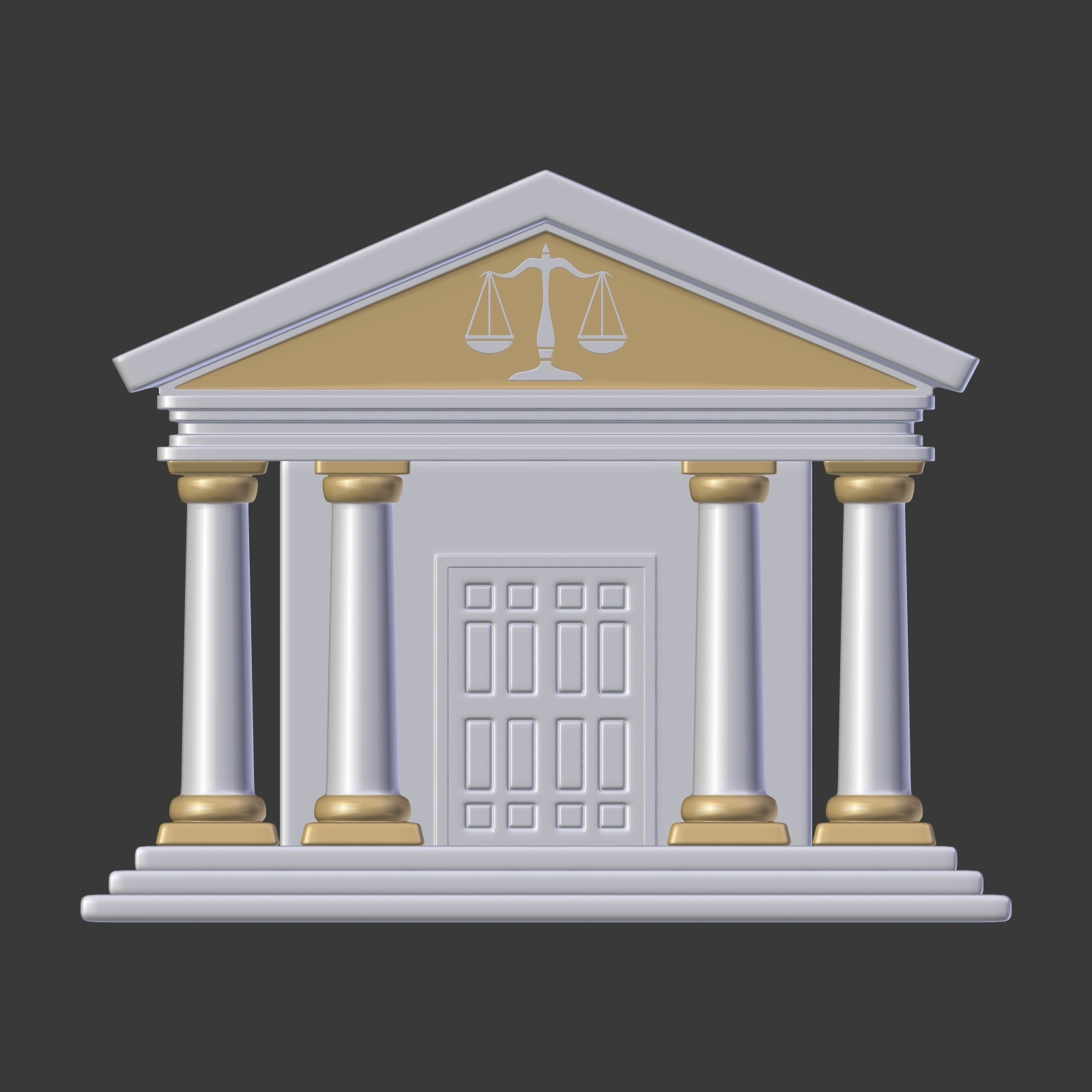 3D courthouse model - TurboSquid 1362600