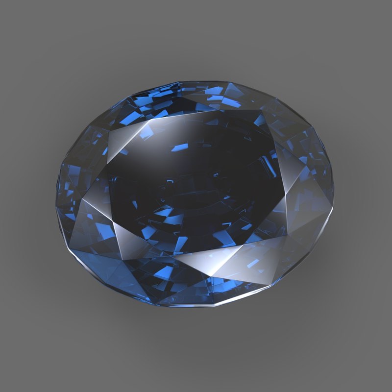 Blue diamond 3D model - TurboSquid 1362791