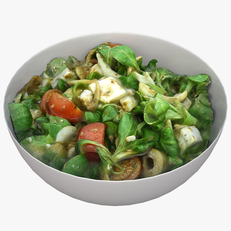3D bowl salad model - TurboSquid 1362807