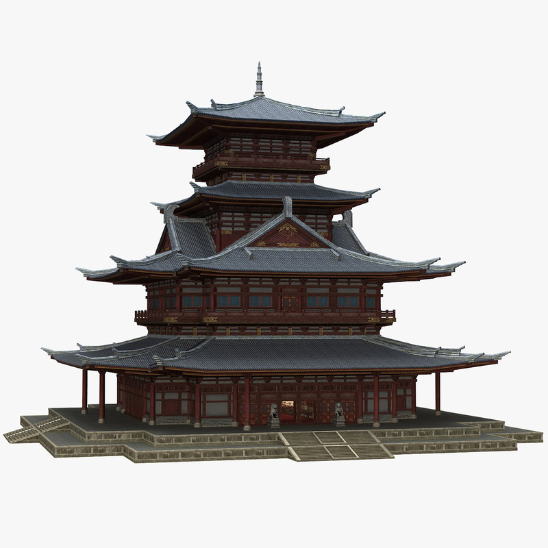 Chinese ancient architecture model - TurboSquid 1239393