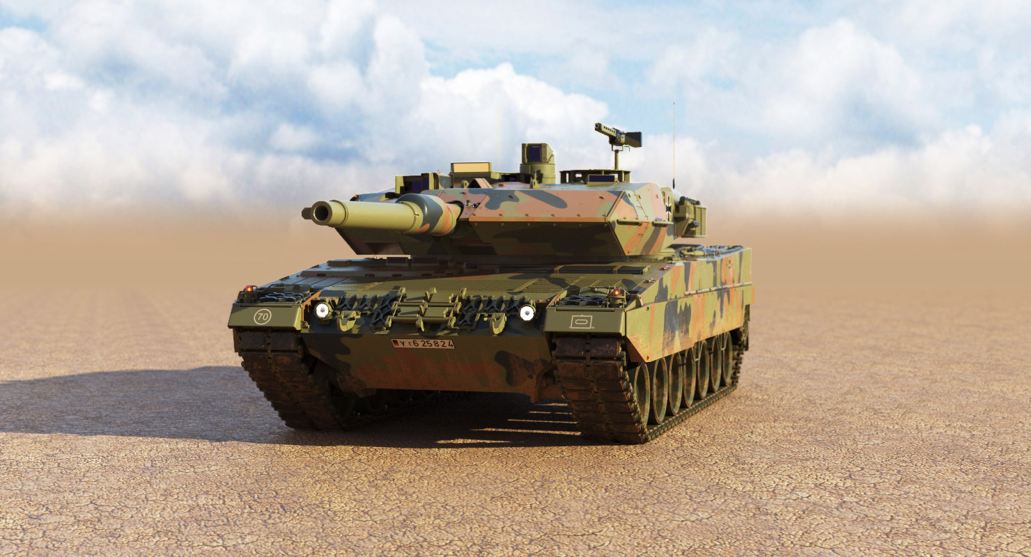 Leopard 2a5 tank 2 model - TurboSquid 1363544