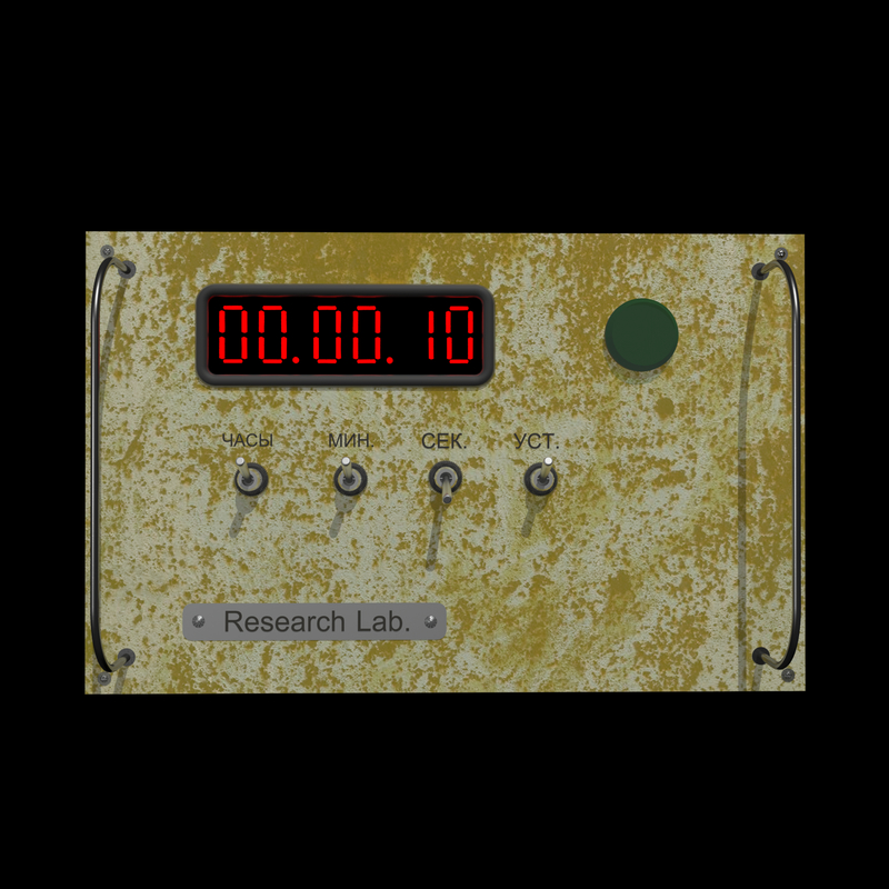 Electronic timer panel 3D model - TurboSquid 1363343