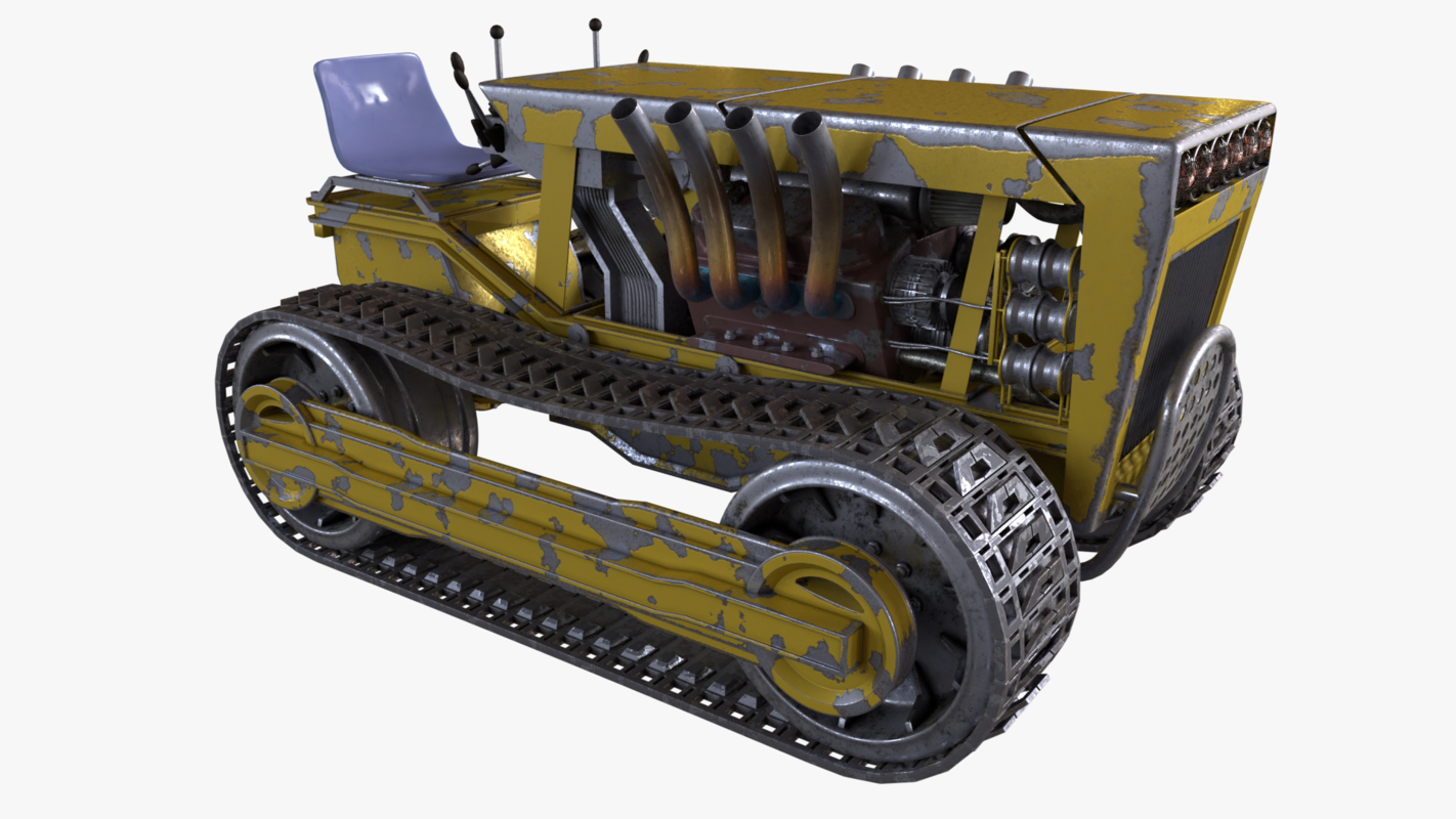 Steel wheel tanks 3D model - TurboSquid 1363335
