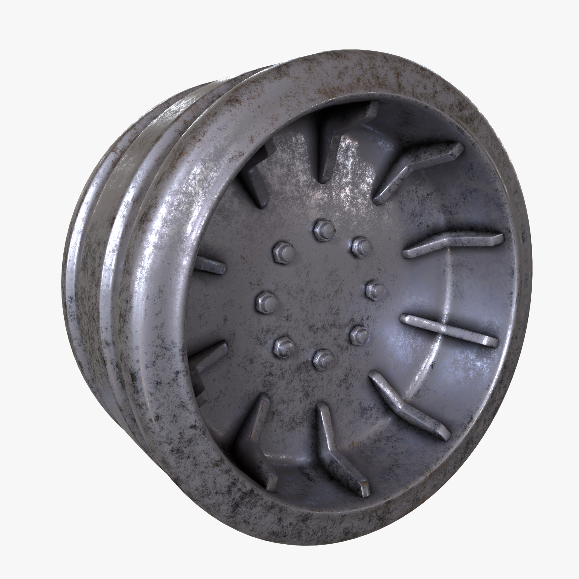 Steel wheel tanks 3D model - TurboSquid 1363335