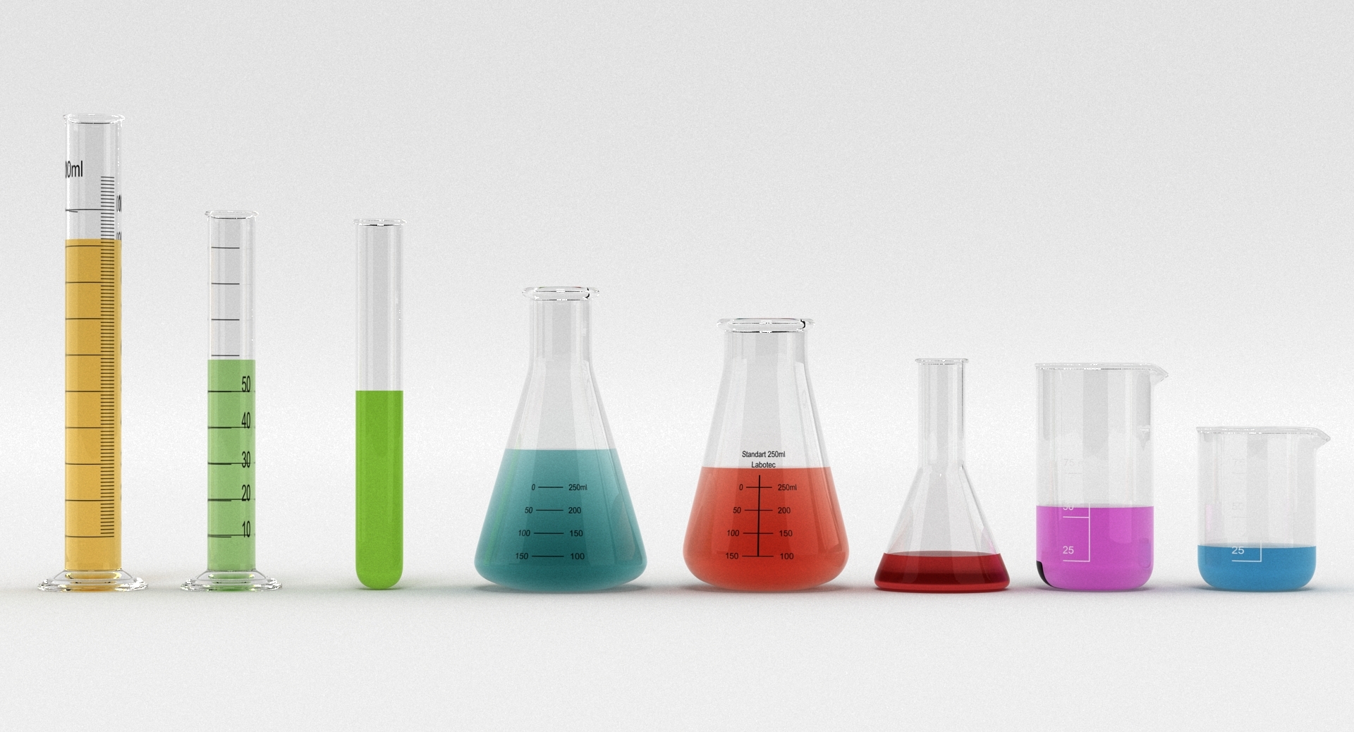 3D test tubes - TurboSquid 1363486