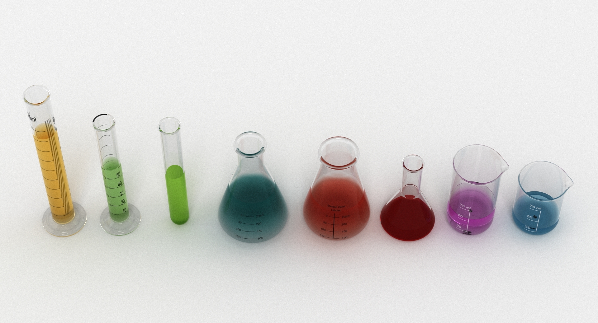 3D test tubes - TurboSquid 1363486