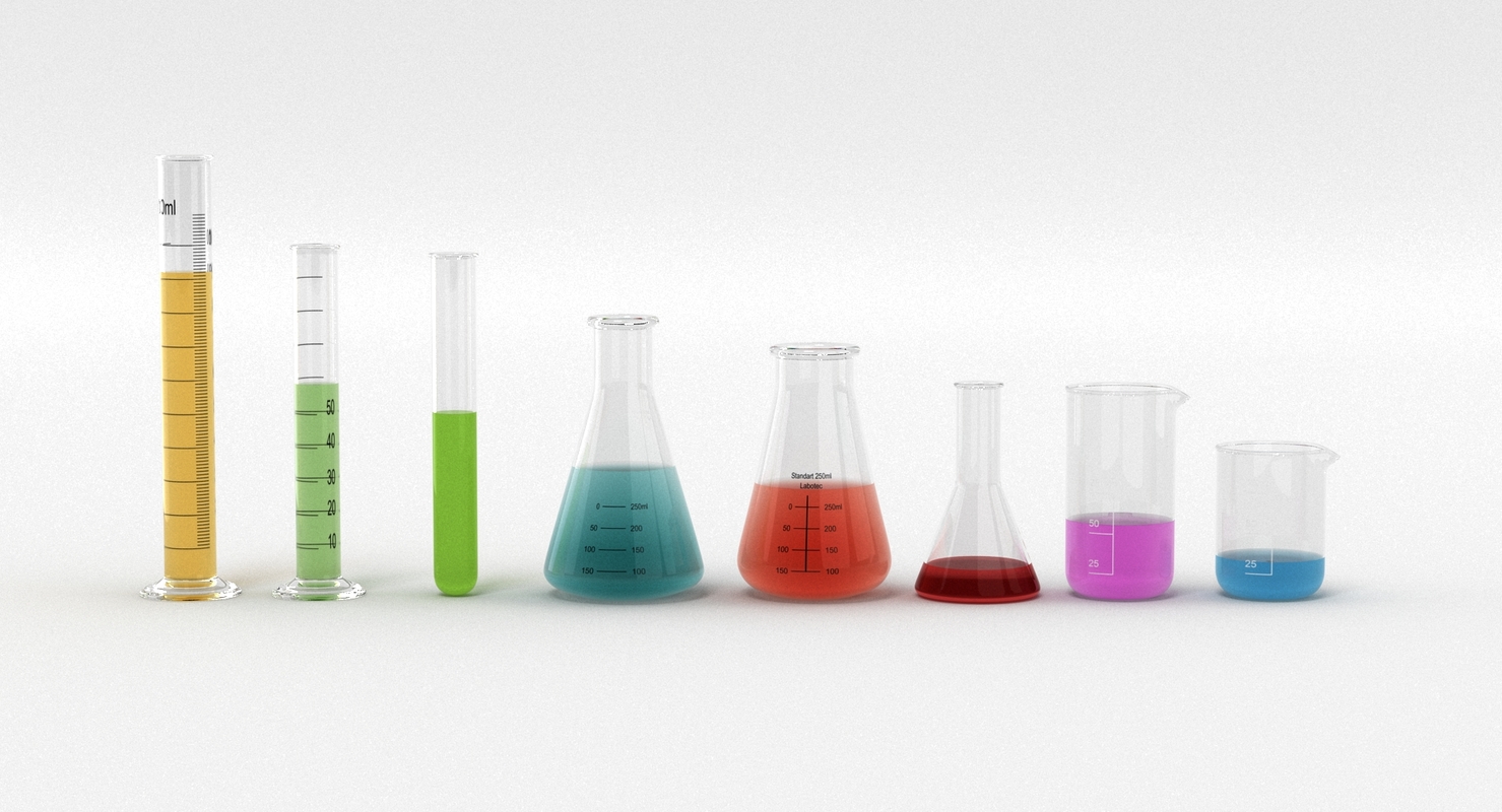 3D test tubes - TurboSquid 1363486