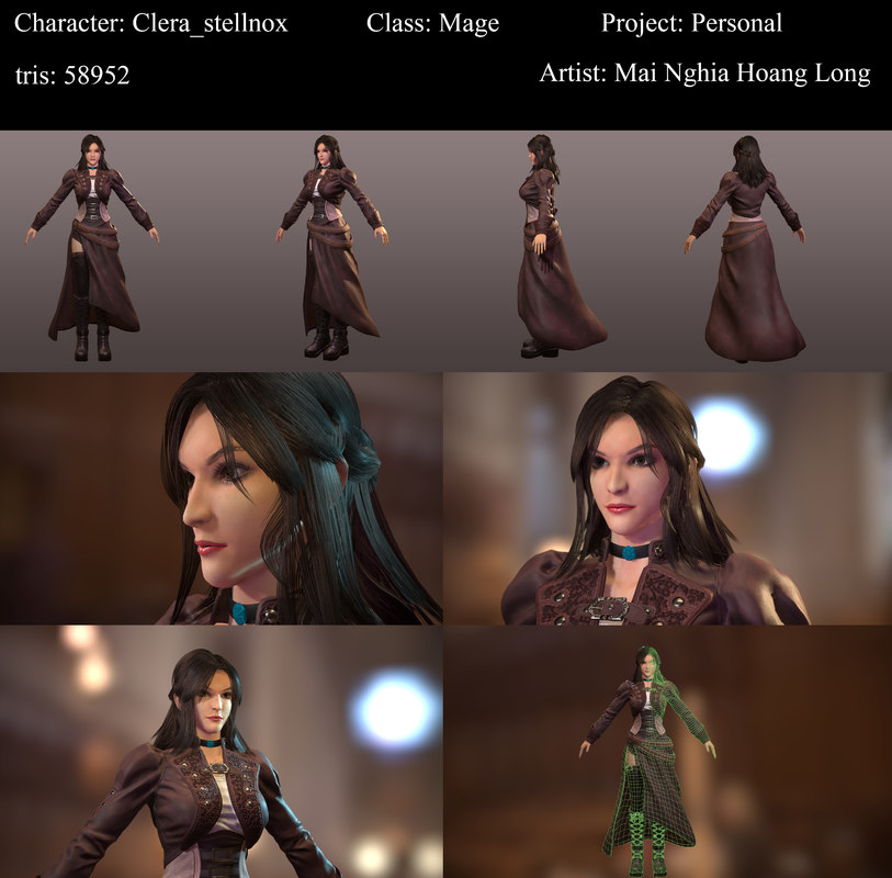 Mago Feminino Modelo 3D - TurboSquid 1363532