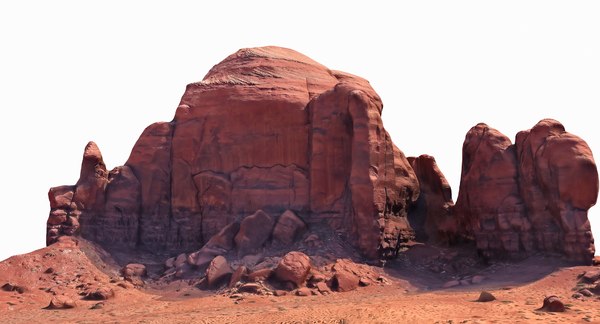 3D sandstone butte 9 model - TurboSquid 1363556