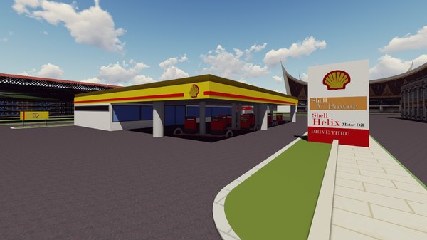 Gas Station SketchUp Models for Download | TurboSquid