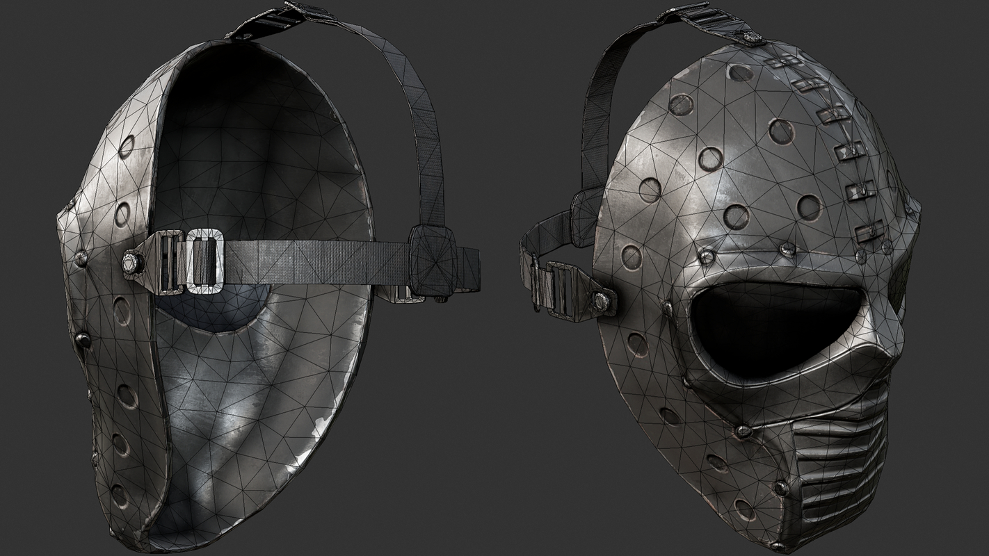 Black ballistic mask 3D model - TurboSquid 1363717