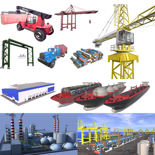 3d model of chemical plant