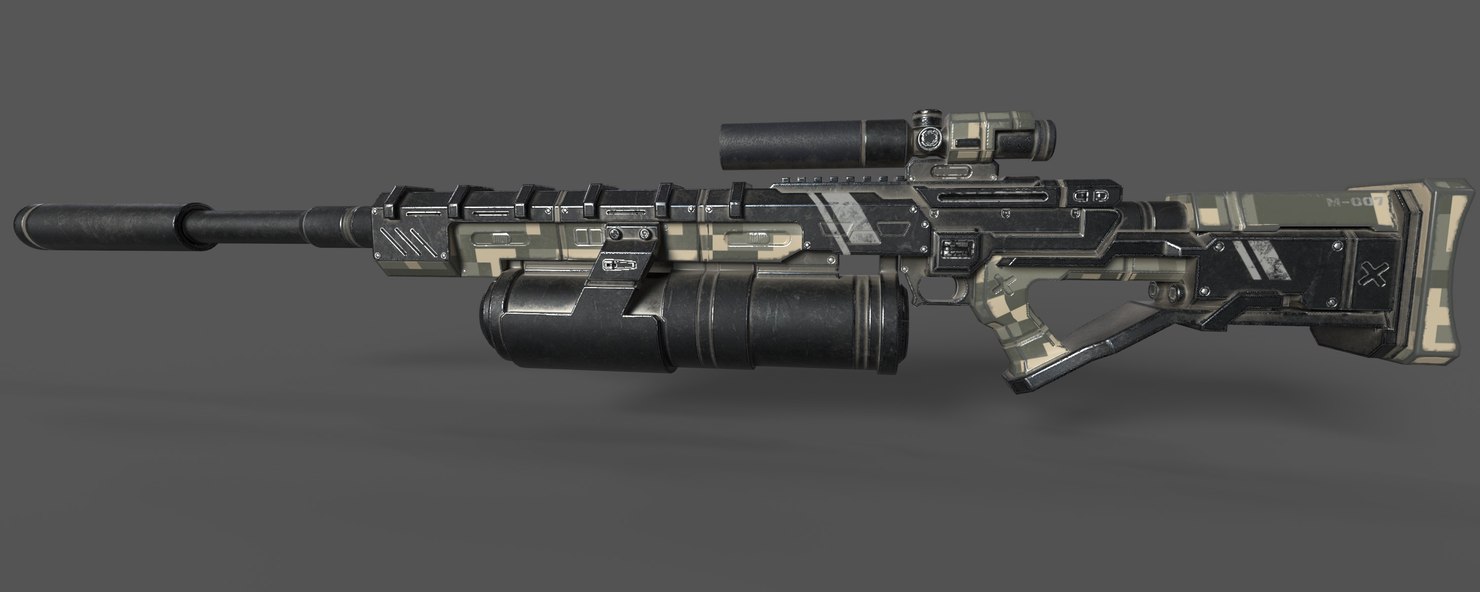 3D sniper gun model - TurboSquid 1363759