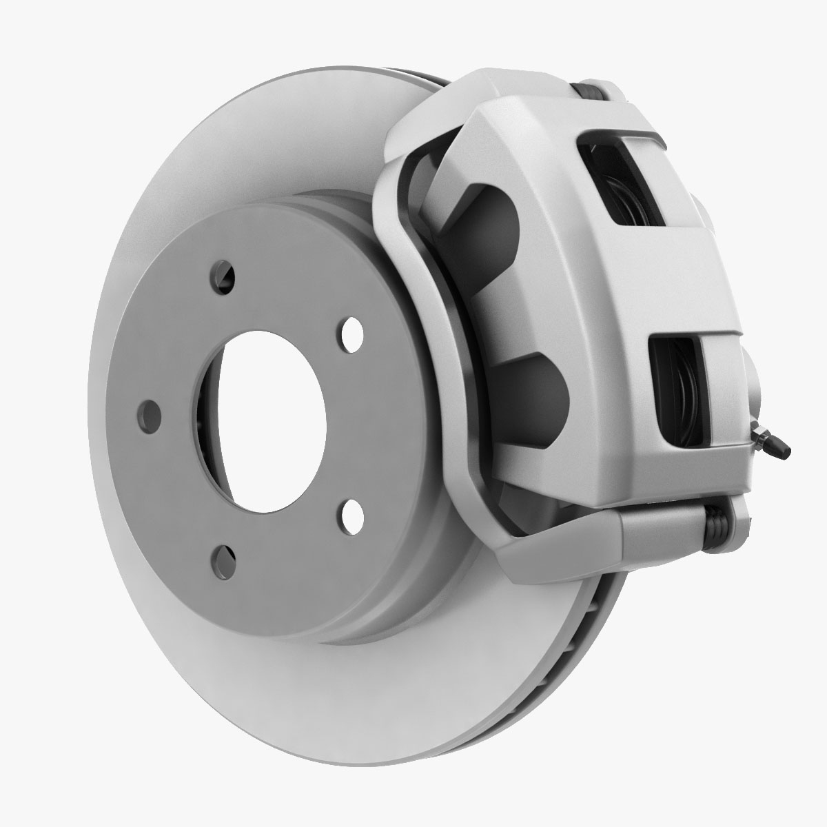 3D model dual piston car disc brake - TurboSquid 1363522