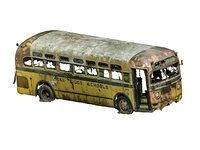 3d model wrecked bus
