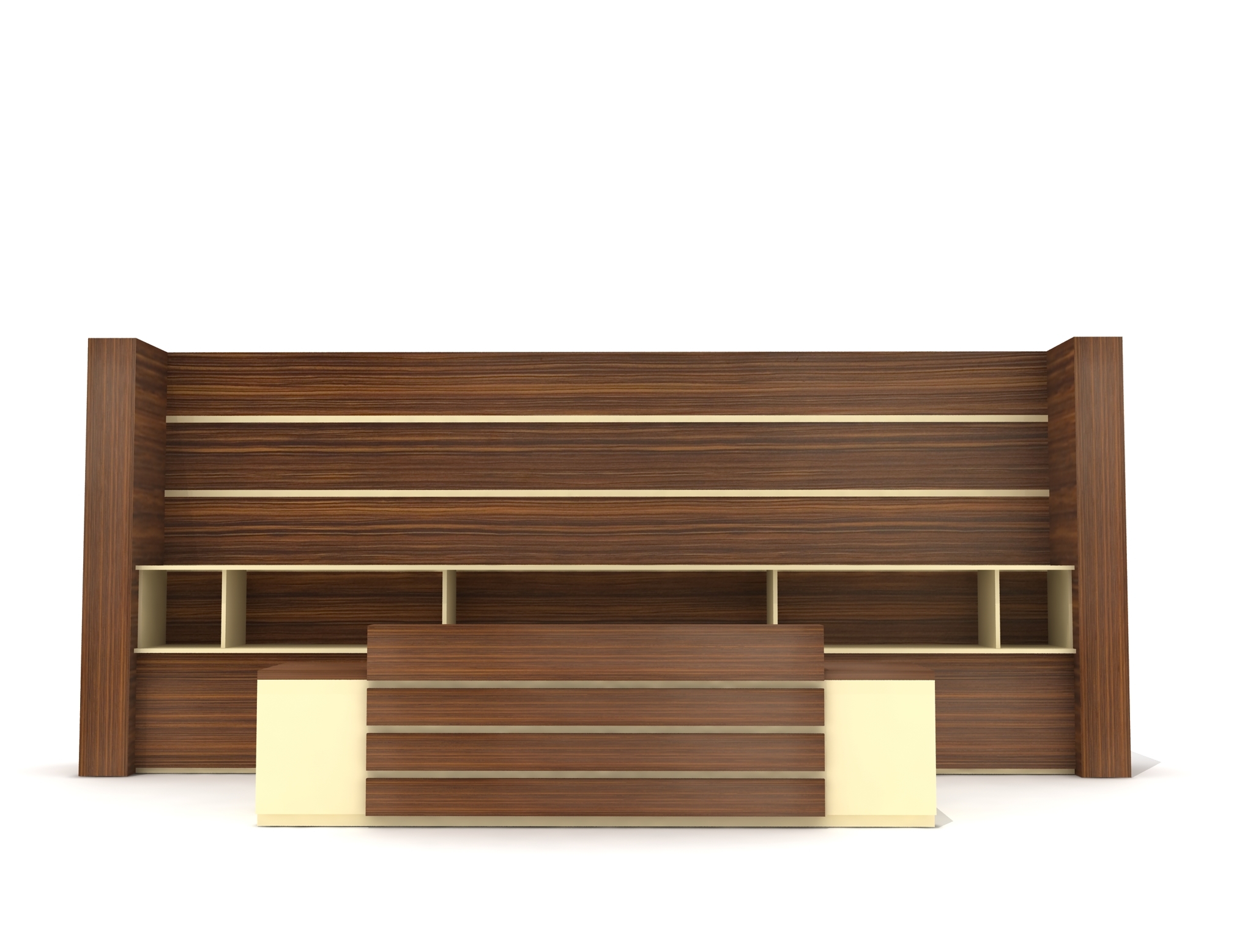 Informationsschalter aus dekorativem Holz 3D-Modell - TurboSquid 1364073