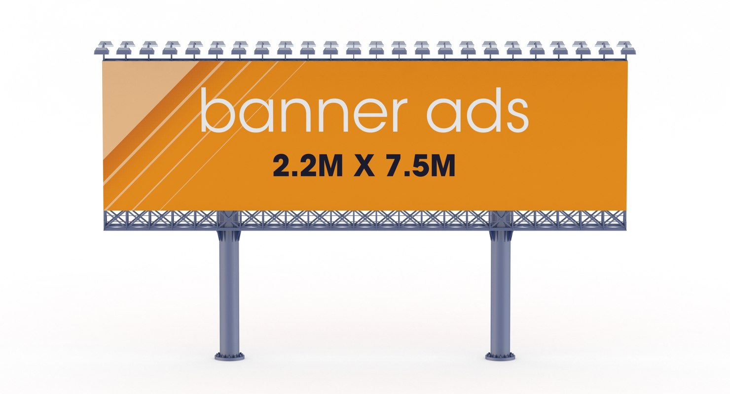 Billboard 3D model - TurboSquid 1364315