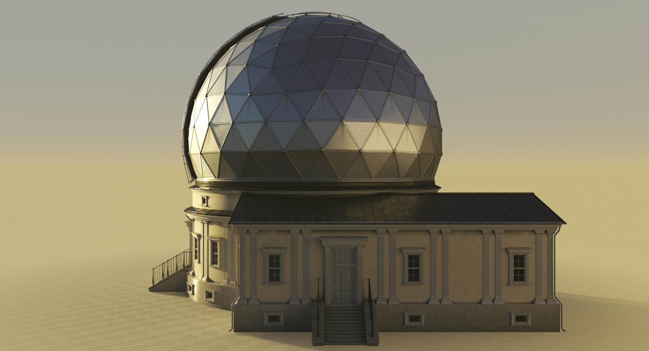 3D model astronomical observatory - TurboSquid 1364307