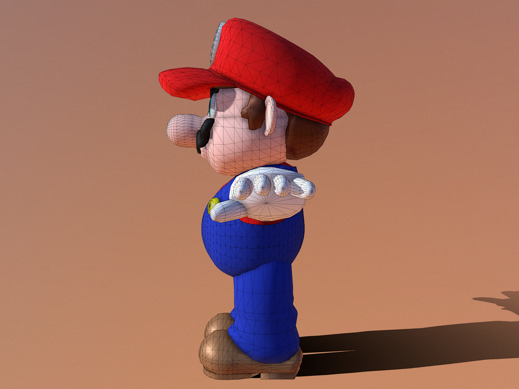 livre Super Mario T-pose Modelo 3D - TurboSquid 1308280