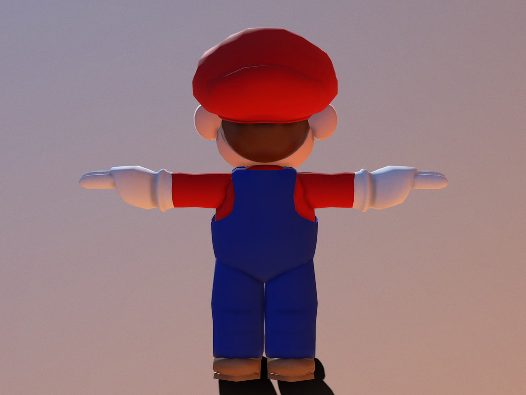 livre Super Mario T-pose Modelo 3D - TurboSquid 1308280