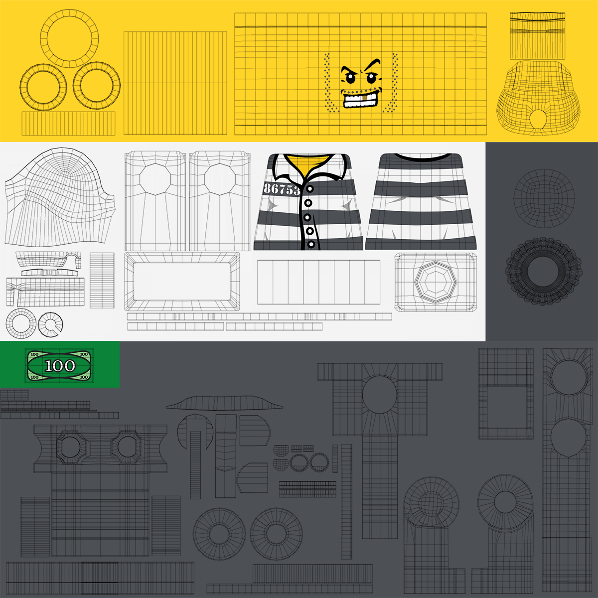 Lego criminal 3D model - TurboSquid 1364383