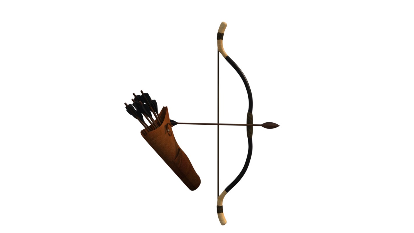 Bow arrow 3D model - TurboSquid 1364367