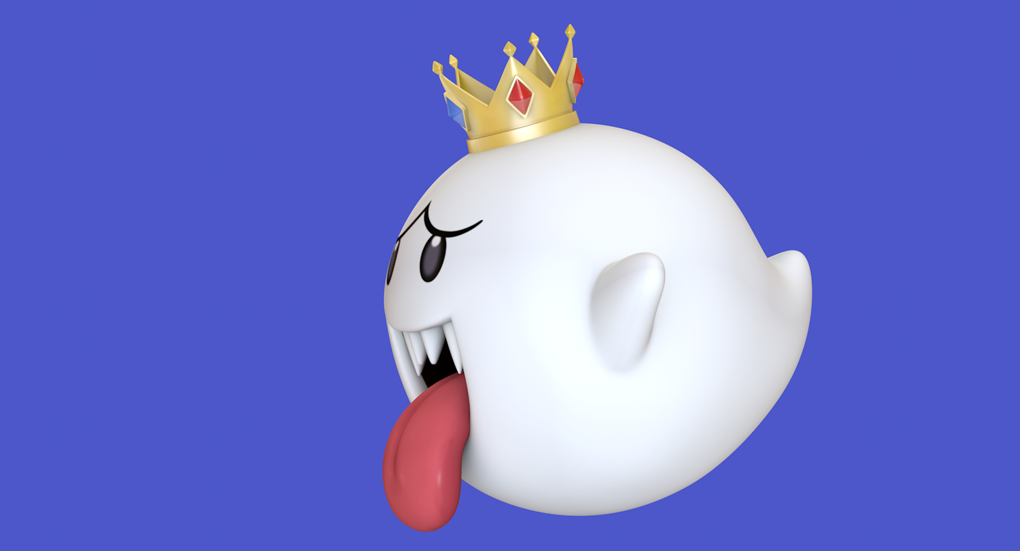 3D king boo super mario - TurboSquid 1364207