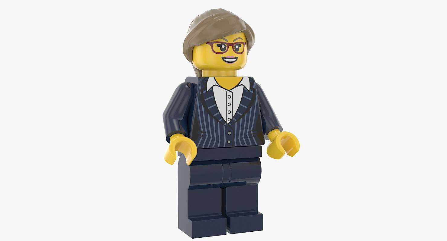 Lego woman executive model - TurboSquid 1364945