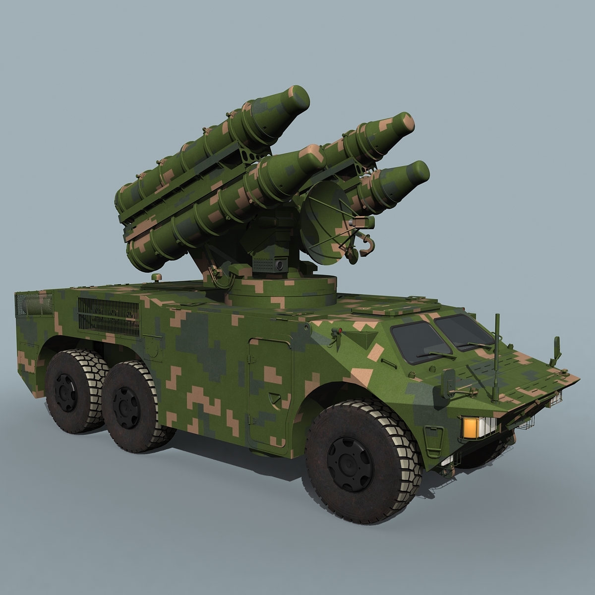 Hq-7 hq-7b 3D model - TurboSquid 1364972