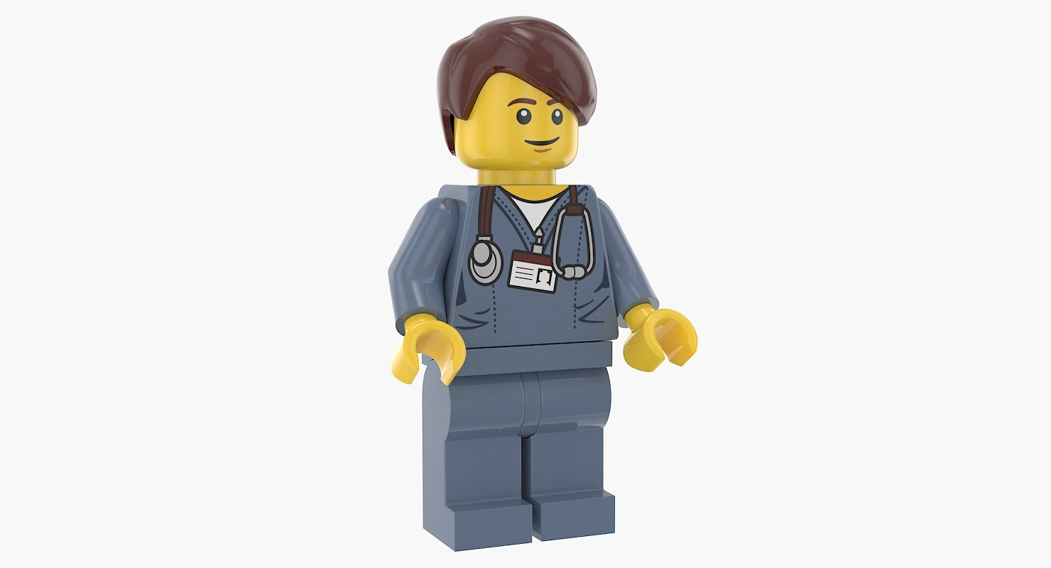 3D model lego man woman doctor - TurboSquid 1369860