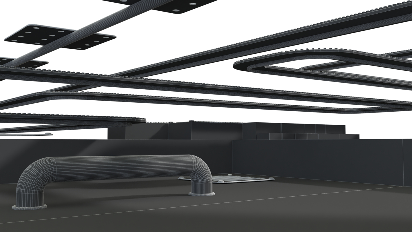 生産ラインコンベヤ - モーショングラフィックス3Dモデル - TurboSquid 1365162