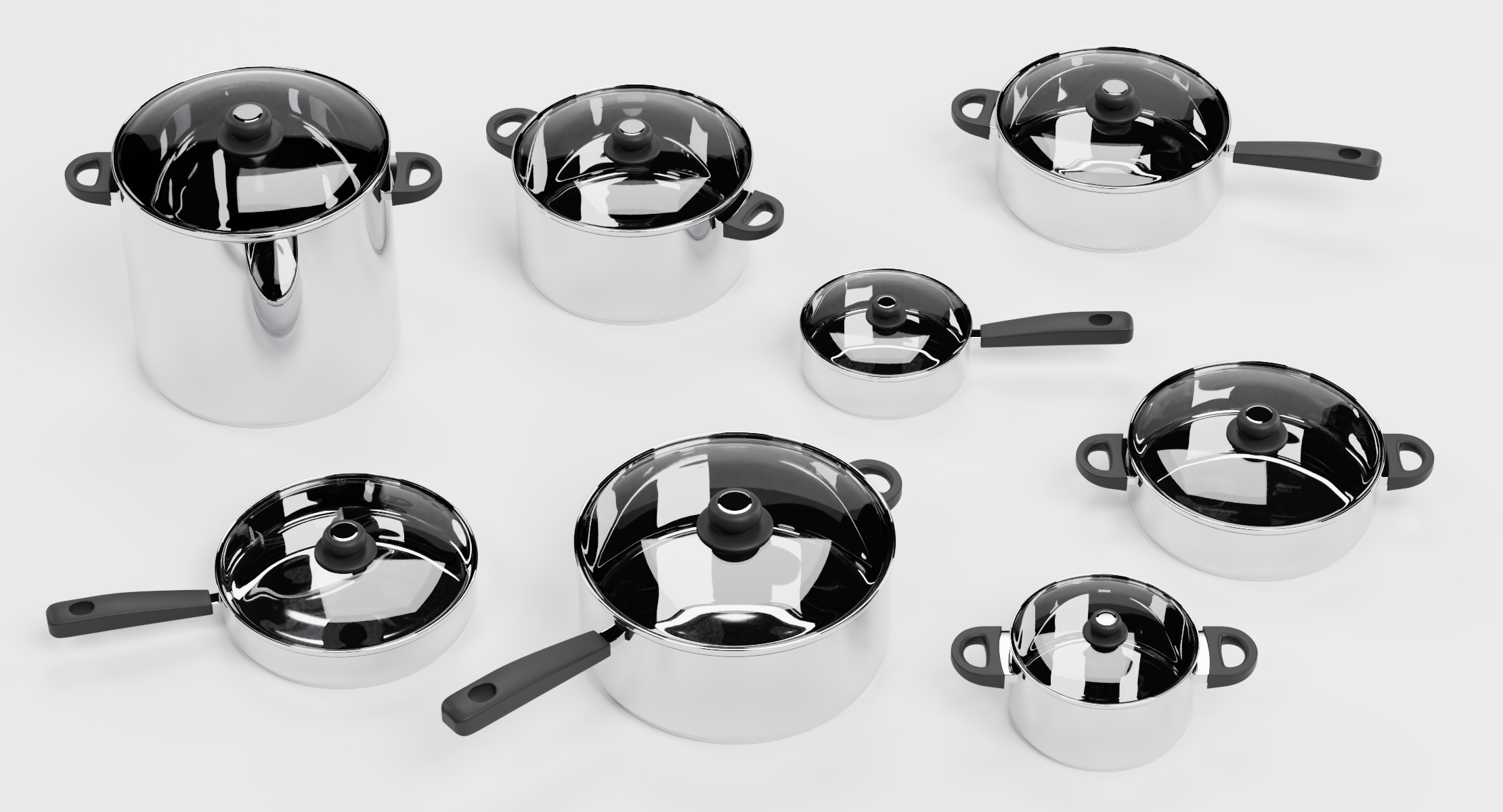 3D model cooking pots - TurboSquid 1365307